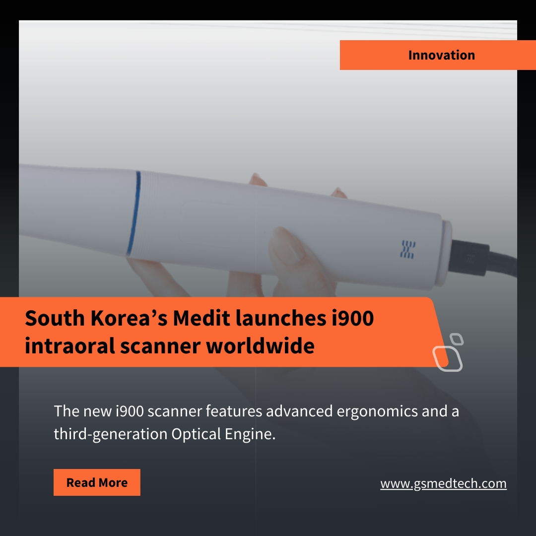 South Korea’s Medit launches i900 intraoral scanner worldwide