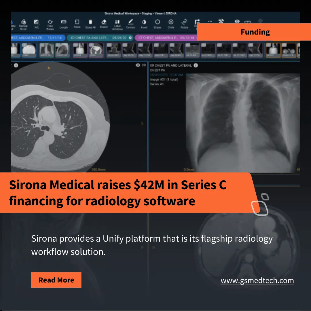 Sirona Medical raises $42M in Series C financing for radiology software