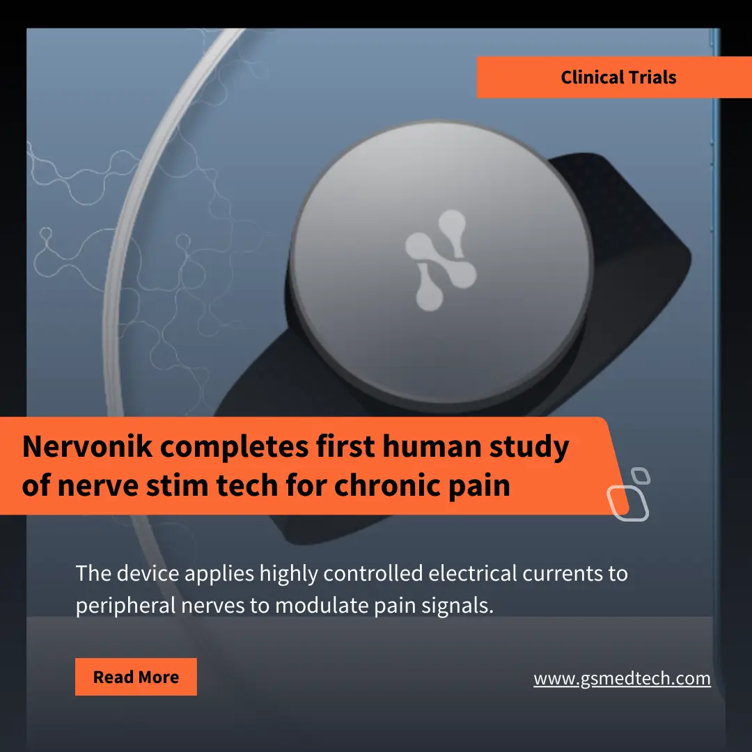 Nervonik completes first human study of nerve stim tech for chronic pain