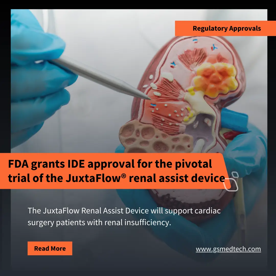 FDA grants IDE approval for the pivotal trial of Roivios' JuxtaFlow ...