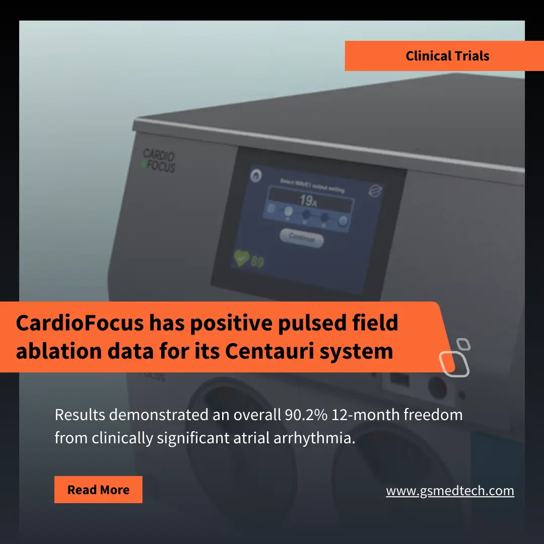CardioFocus has positive pulsed field ablation data for its Centauri system