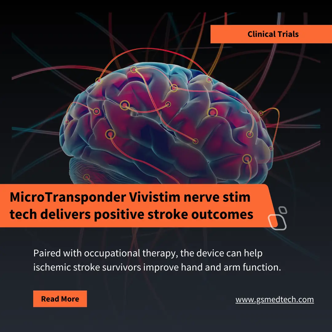MicroTransponder Vivistim nerve stim tech delivers positive stroke outcomes