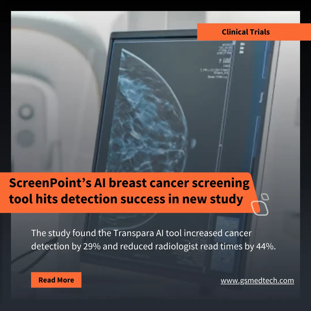 ScreenPoint’s AI breast cancer screening tool hits detection success in new study