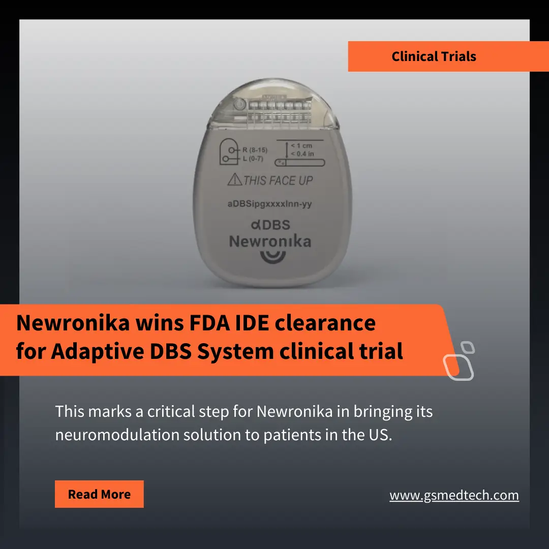 Newronika wins FDA IDE clearance for Adaptive DBS System clinical trial