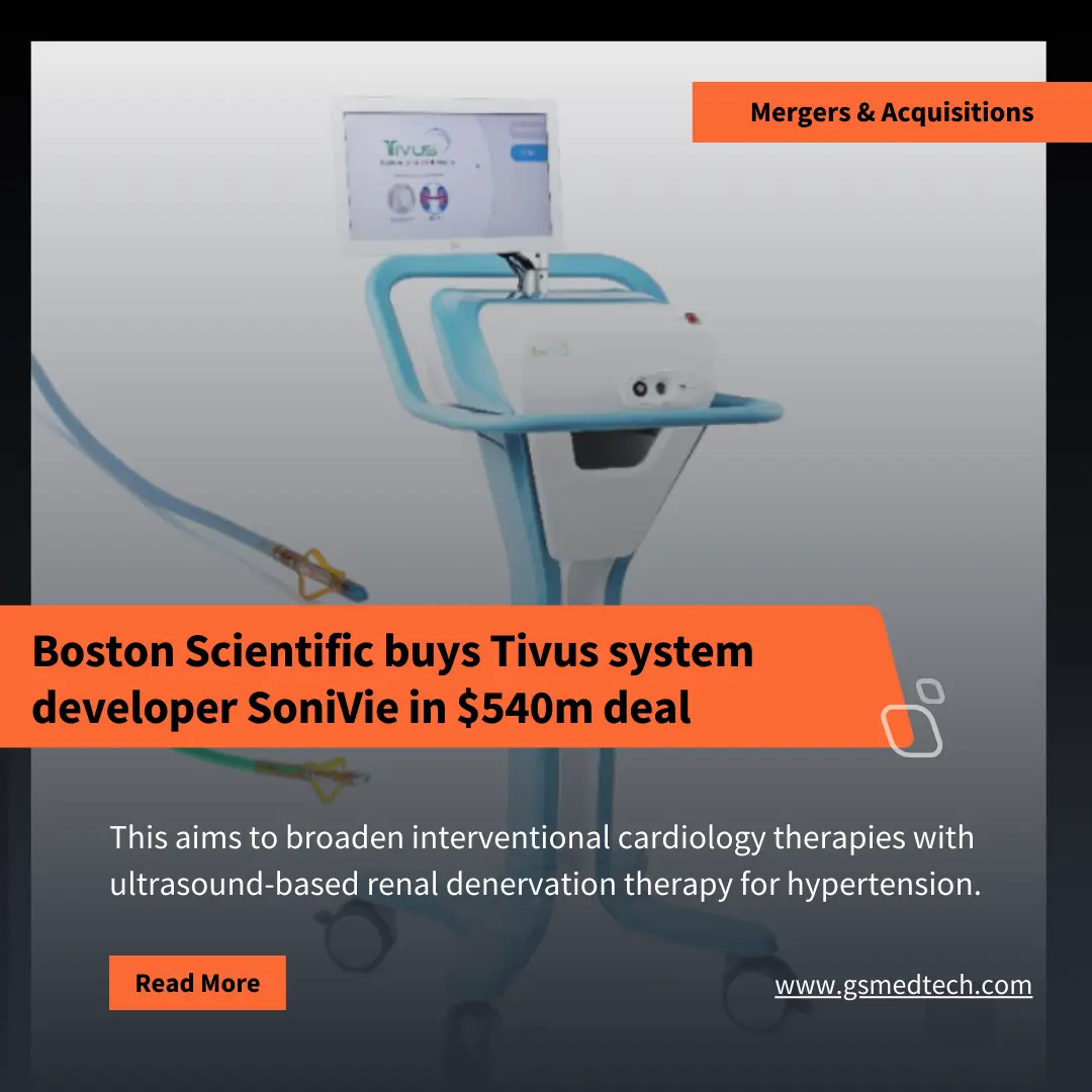 Boston Scientific buys Tivus system developer SoniVie in $540m deal