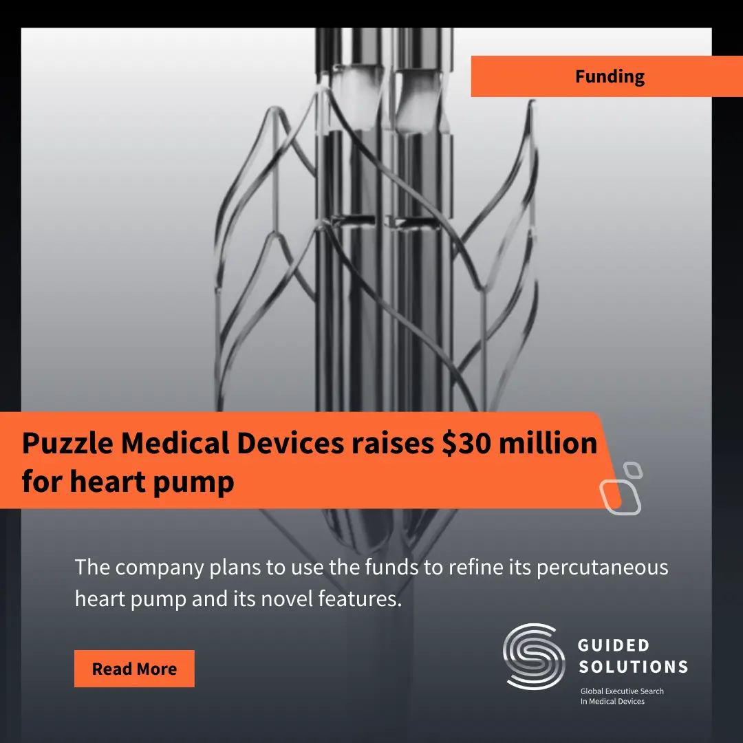 Puzzle Medical Devices raises $30 million for heart pump
