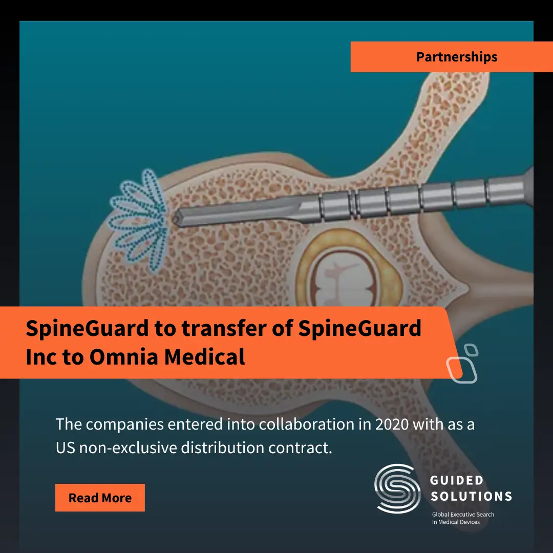 SpineGuard to transfer of US SpineGuard Inc. to Omnia Medical