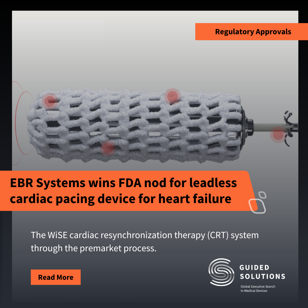 EBR Systems wins FDA nod for leadless cardiac pacing device for heart ...