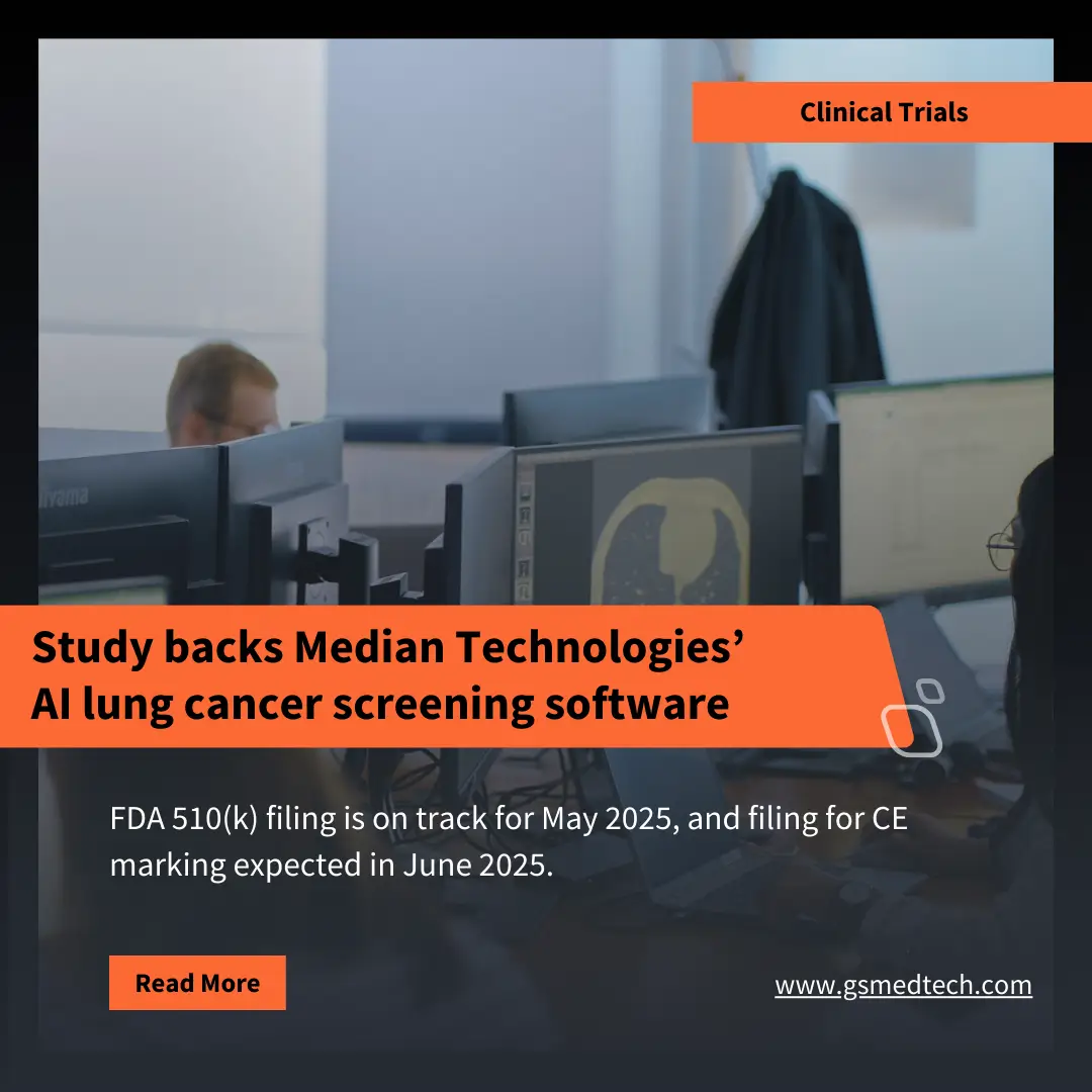 Study backs Median Technologies’ AI lung cancer screening software