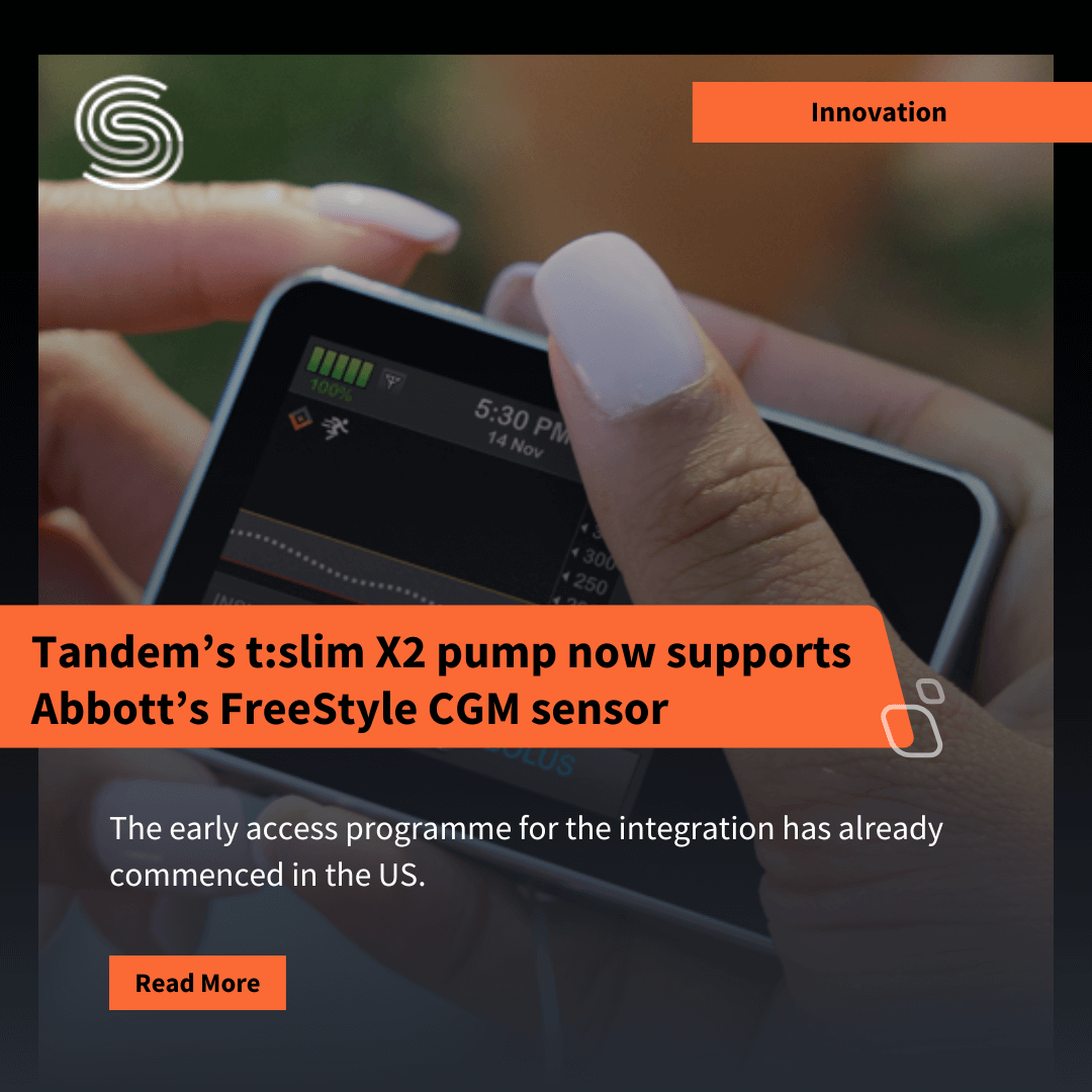 Tandem’s t:slim X2 pump now works with Abbott’s FreeStyle CGM sensor