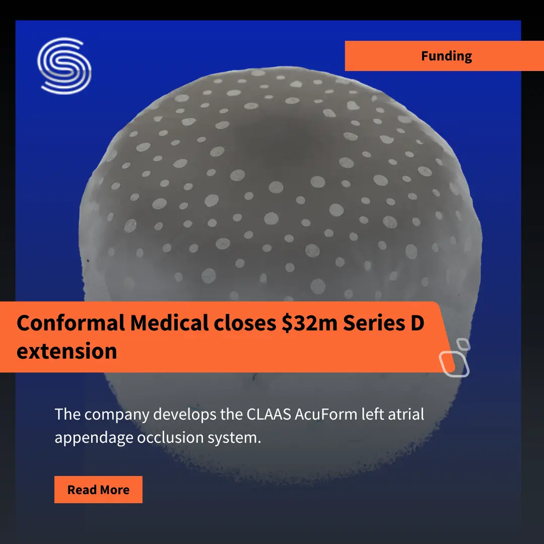 Conformal Medical closes $32m Series D extension