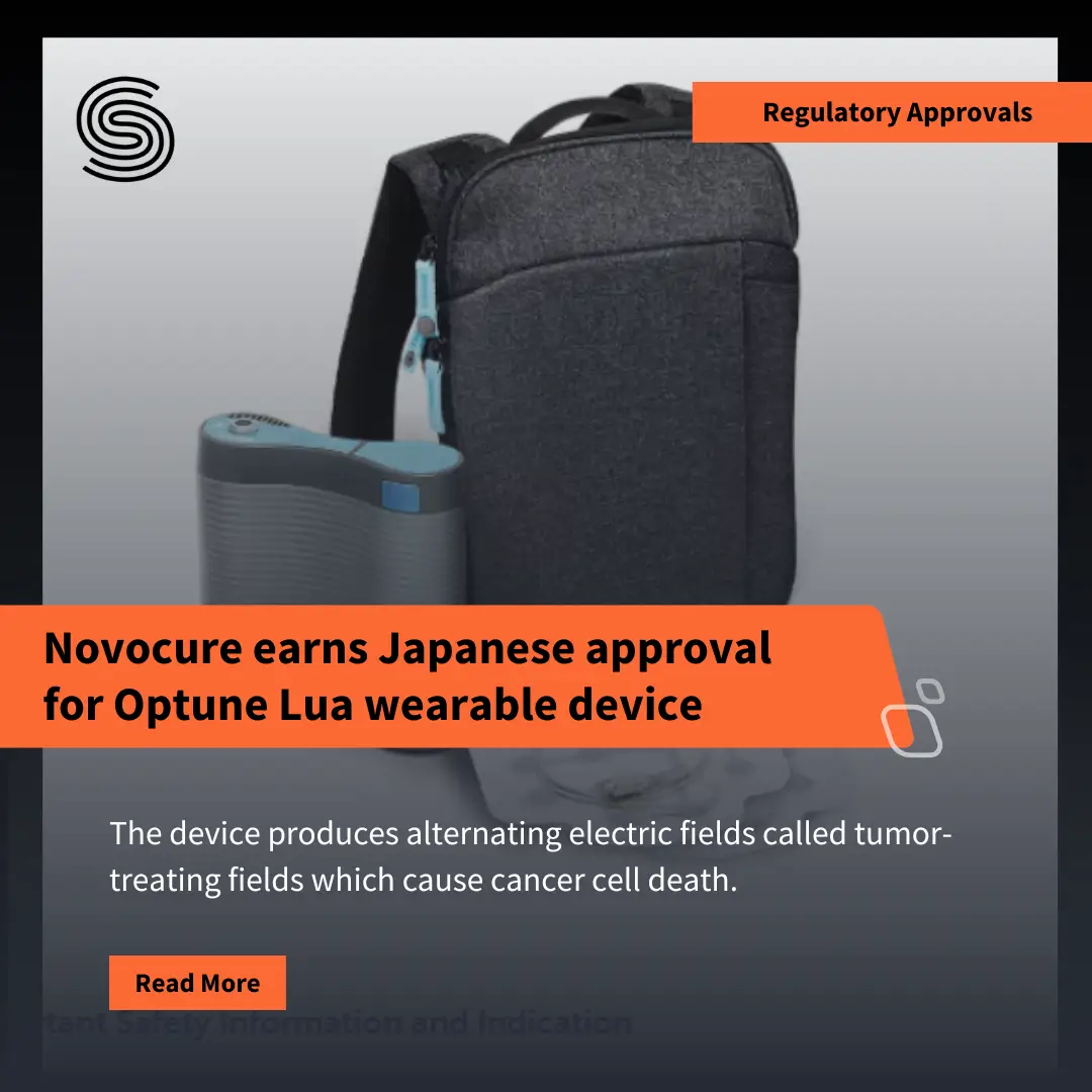 Novocure earns Japanese approval for Optune Lua wearable device